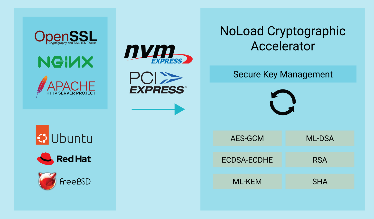 Cryptographic Accelerator with Eideticom
